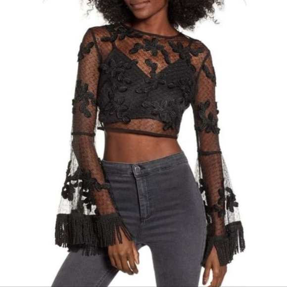Endless Rose | Tops | Endless Rose Floral Lace Crop Top And Camisole ...